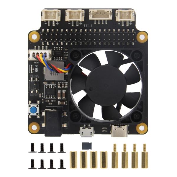【商品概要】【注意】Raspberry Pi 及び他の拡張ボードや金属ケースなどは含まれていません!!!【X735 V3.0】電源管理ボード、インテリジェントと安 全、セーフシャットダウン、フルパワーオフ【給電方法(1)】DC 5521 ポ...