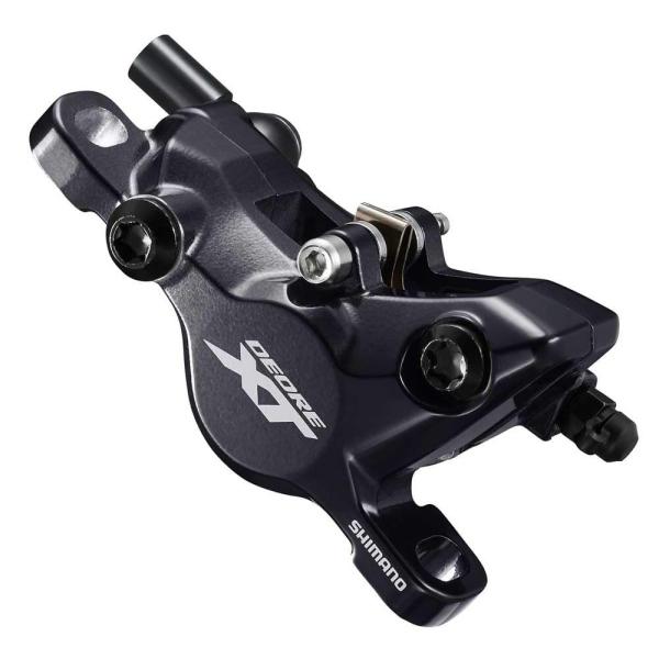 【商品概要】MTBコンポ「DEORE XT」シリーズのハイドローリック・ディスクブレーキキャリパー。XCレーシング向けの軽量な2ピストンタイプ。■フロント・リア兼用。ブレーキタイプ：ハイドローリックディスクブレーキ■マウントタイプ：ポストマ...