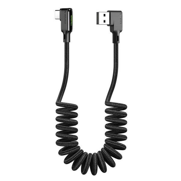 【商品概要】急速充電&amp;高速データ転送：高品質の銅線を採用し、データ損失を最小限に抑えます。最大3Aの給電能力を達す、急速充電と高品質なデータ転送を同期できます。簡単L字型設計：90度に曲がった「L型」のtype-c ケーブル。しなが...