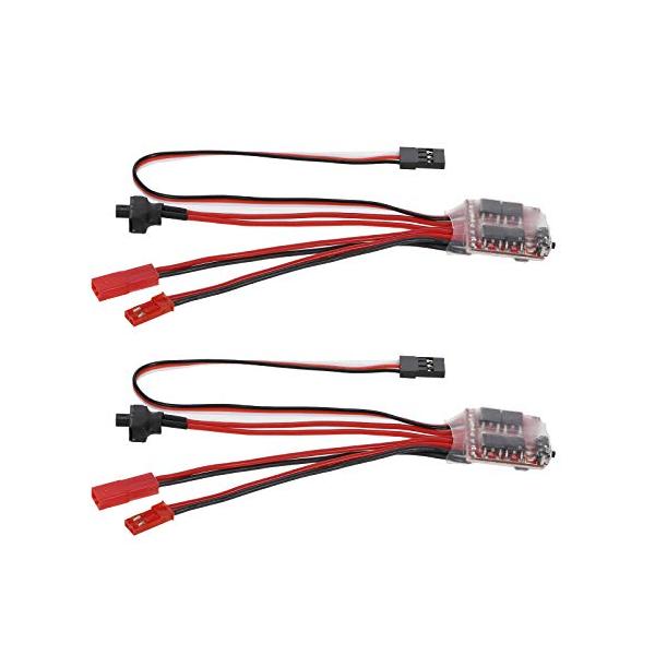 【商品概要】ブレーキスイッチで前方、後方をサポートします。130/180/260/280/380ブラシモーター、1/16 1/18 1/24 RCカー/ボート/タンクに適しています。hsp redcat traxxasタミヤhpi rc4w...