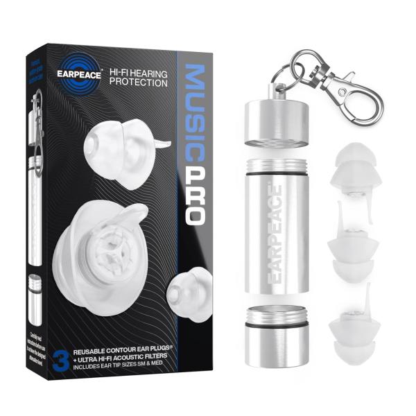 【商品概要】EarPeace PRO : プロ仕様の聴覚保護。 音楽を愛するあなたへ贈る、最高のパフォーマンスと快適性を兼ね備えた再利用可能な耳栓です。プロの演奏者も絶賛する、幅広い年代の男女に最適な耳栓です。安全とオーディオ品質を追求しま...