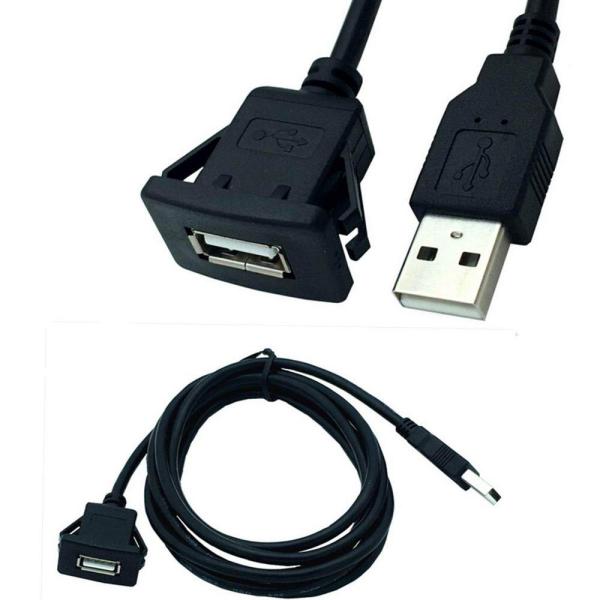 【商品概要】USB2.0ポートが使いやすい位置に！カーナビやフリップダウンモニターや後部座席用モニター取付の際にあれば便利なもの。車の計器のUSBソケット入力拡張機能の組み込みインストールで使用されます。標準のUSB2.0バージョン、USB...