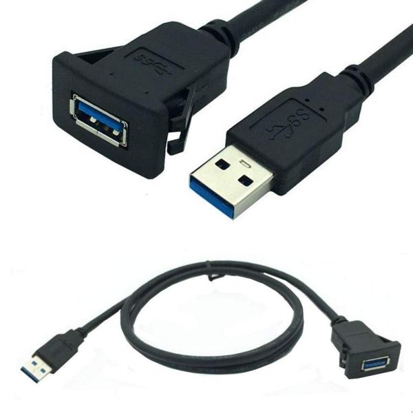 【商品概要】USB3.0ポートが使いやすい位置に！カーナビやフリップダウンモニターや後部座席用モニター取付の際にあれば便利なもの。車の計器のUSBソケット入力拡張機能の組み込みインストールで使用されます。標準のUSB3.0バージョン、USB...