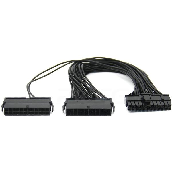 【商品概要】この24ピンCPU延長ケーブルは、電源コネクタをATX電源からマザーボードの電源接続まで延長し、コンピュータケースコンポーネントの接続に負担をかけないようにします。材質：18AWG長さ：メインケーブル12インチ+セカンダリケーブ...