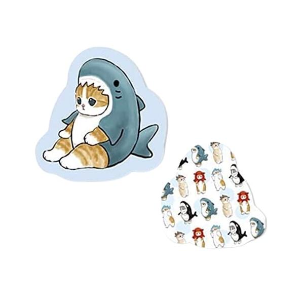 【商品概要】【商品説明】■サイズ：全長約35cm【商品詳細】ブランド：ノーブランド品商品種別：ホーム＆キッチン商品名：mofusand サメにゃん もちもちクッション ダイカット 総柄 ぬいぐるみ BIG ジャンボ グッズ プライズ 猫 サ...