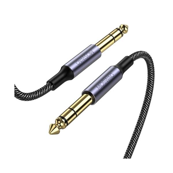 【商品概要】【広範な互換性】メッキ高級6.35 mmジャック1/4「TRSケーブル、このケーブルはTRS1/4」コネクタ設計を採用している。スタジオディスプレイ、ミキサー、アンプ、類似のデバイスなど、専門的なオーディオデバイスとDJデバイス...