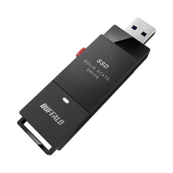 【商品概要】形状:外付けSSD容量:500GB接続端子 インターフェース:USB3.2(Gen2)/3.2(Gen1)/3.1(Gen2)/3.1(Gen1)/3.0/2.0 ポート数:1コネクター形状:Type-A電源:USBバスパワー対...
