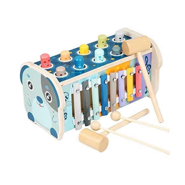 【商品概要】【木琴玩具おもちゃ】子供の訓練用オモチャは3つのゲームが1つの玩具に組み合わさっており、1台で3役をこなしてくれる優れた木製の子供用おもちゃです。女の子にも男の子にも人気です。【ジグゾーパズル】教具の子ども玩具は数字が書かれてい...