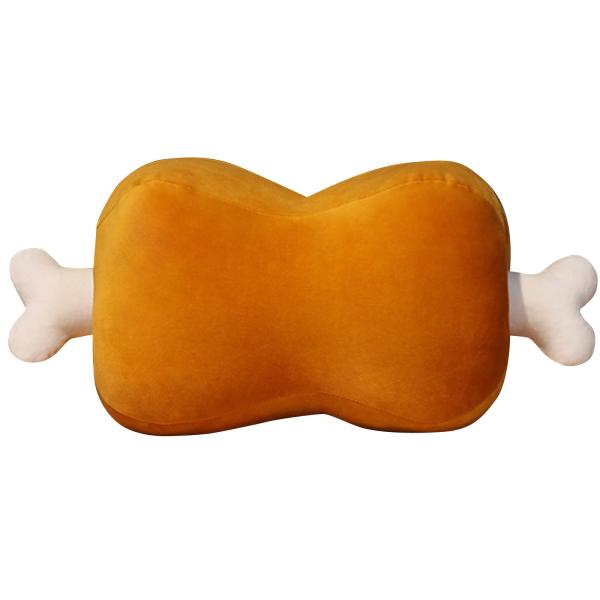 【商品概要】思わずガブッとしちゃいそう 【骨付き肉　クッション】ふかふかカワイイのでインテリアにも 漫画にでてくるような大きな骨付きマンガ肉骨は抜いてお肉と骨を別々でも使えます 骨を抜いた穴に手を差し込んでお昼寝も気持ちいい〜！パーティはも...