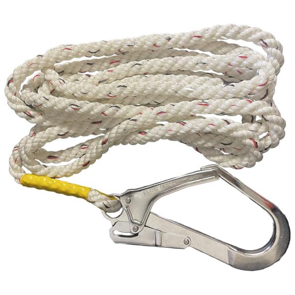 【商品概要】■高品質 CE認証■径×長さ(mm×m)：13×5■フック:メッキ・ステンレス■色:白 ■ロープ:ポリエステル■PL保険加入商品　■質量:1.0kg【商品説明】■商品仕様：<br/><br/> ・径×長さ...