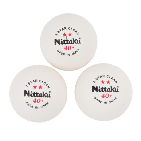 【商品概要】素材：プラスチックカラー：ホワイトサイズ：40mm原産国：日本【商品説明】【商品詳細】ブランド：ニッタク(Nittaku)商品種別：スポーツ＆アウトドア商品名：ニッタク(Nittaku) 卓球ボール 2スター クリーン 3個入 ...