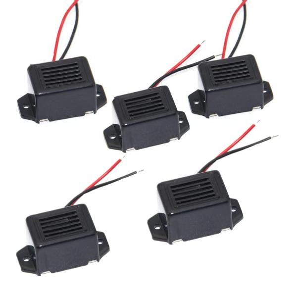 【商品概要】【商品仕樣】タイプ：連続音の電磁ブザー、材質：ABS、定格電圧：12V、動作電圧：８-15V DC、定格電流：?25mA、サウンド出力：?85dB、 応答周波数：400±100Hz、 モジュールサイズ：33×16.5×16.7m...