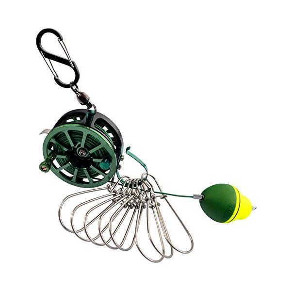 【商品概要】中空アウトスプールはスムーズかつ柔軟に作動し、ロッカーは左手と右手の操作変換を可能にします。大きな魚を捕まえたら、えらで固定されたフィッシングロックを使って、魚を水中に入れると、魚は死にません。特徴：7メートルのラインは結ばれて...