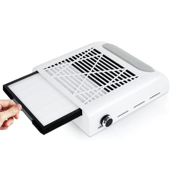 【商品概要】【商品について】セット内容：ネイルダスト集塵機*1、 電圧：100V-240V 出力：80W 材質：ABS【フィルター再利用可能】再利用可能でほこりを簡単に掃除できるこの集塵機は、引き出し式フィルターを使用しており、集塵バッグは...