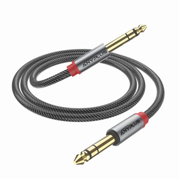 【商品概要】??【高品質材料】：無酸素銅は高い導電性と耐久性を提供する。アルミニウム製のハウジングと糸編み層は、鋭いエッジを通過する際にケーブルが切断されるのを防ぐことができる。??【幅広い互換性】：正確な設計により、この標準の6.35ミリ...