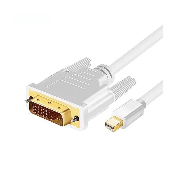 【商品概要】Mini DP-DVIケーブル：Mini DisplayPort 1.2（HBR 2）-DVI-D（デジタルのみ）シングルリンク変換ケーブル（1.8 m）はDVIディスプレイに接続されています。最大1080 p（1920×108...