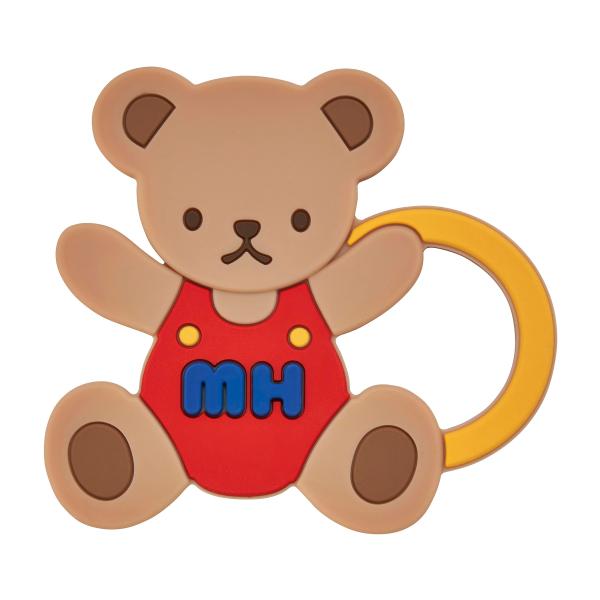 【商品概要】シリコーンゴム中国製●BPA FREE（ ビスフェノールA 不使用）・フタル酸フリー●対象年齢: 6ヶ月 以上☆ シリコーン ゴム素材のかわいい くま 型の、 ミキハウス 歯がため です。今までよりも、やわらかな素材で単品のプチ...