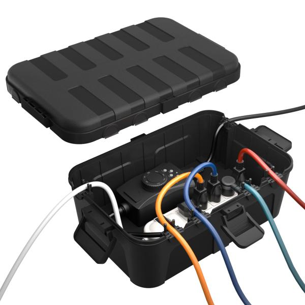 【商品概要】アップグレード設計：この超大型屋外用耐候性ボックスは、大きな寸法と6つのケーブルエントランスを備えており、屋外の電気機器の接続をほぼすべて保護します。ロック可能な4つのラッチとソフトゴムシールにより、ボックスはIP54耐候性を備...