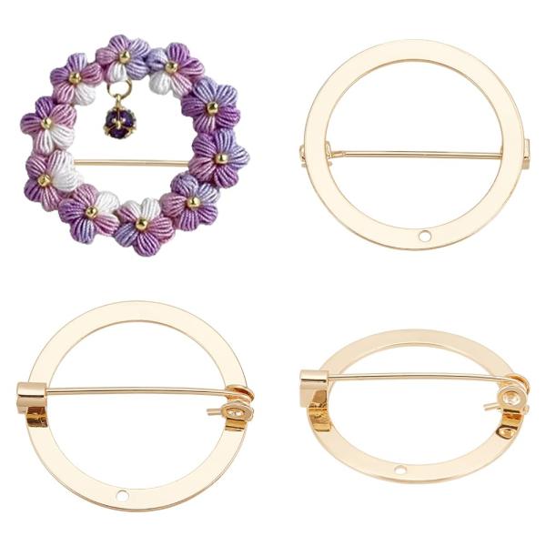 【商品概要】サイズと数量:高品質のブローチピン4本が付属しており、スペアや交換に十分です。 直径1.12インチ(28.5mm)、厚さ0.04インチ(1mm)、ピン:0.04インチ(0.9mm)、穴:0.06インチ(1.4mm)、普段使いに適...