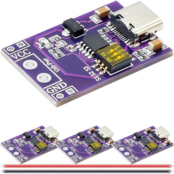 【商品概要】???【機能】: デセプションモジュールは、5V、9V、12V、15V、20Vの固定デセプション出力電圧を調整できます。???【高速充電プロトコル】: PD2.0/PD3.0、QC2.0/QC3.0、AFCをサポートします。??...