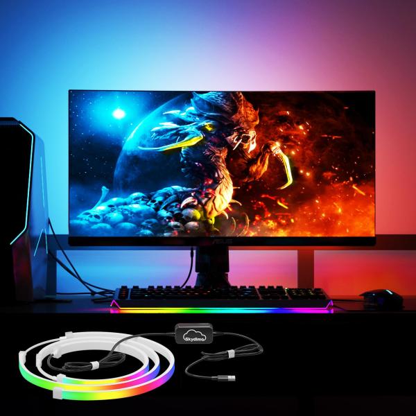 【商品概要】【商品説明】【商品詳細】ブランド：skydimo商品種別：DIY・工具・ガーデン商品名：Skydimo PCライトリボン USB LEDテープライト 24/27/30/32インチ 湾曲 モニター対応 ゲーミングライト ストリップ...
