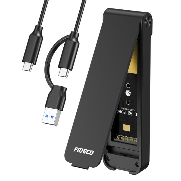 【商品概要】【サポートされているSSD】 FIDECO NVMeエンクロージャーはM＆M+Bキーを備えたM.2 NVME SSDをサポートできます。サポートされているM.2 SSDサイズは2230/2242/2260/2280です。M.2エ...