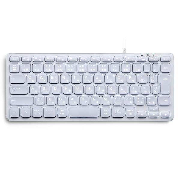 【商品概要】コンパクトなソリューション：テンキーエリアのないコンパクトなデザインの有線キーボードで、モダンな超薄型キーボードプロファイルが特徴、サイズ：28. x 11.6x 2.1cm、重さ：0,36kg。イルミネーションキーボード：レー...