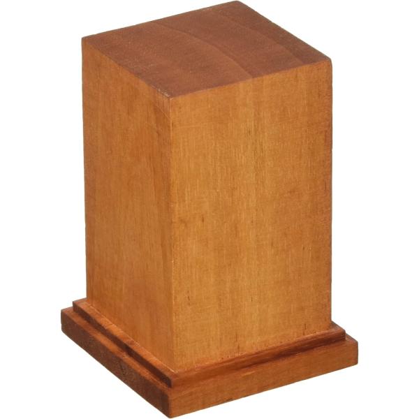 【商品概要】ディスプレイベース本体サイズ：全長60mm x 全幅60mm x 高さ90mm台座部サイズ：49mm x 49mm※溶剤系クリアーコート剤は使用しておりません。※天然木材を使用しているため、ベース本体の色は個体差があります。【商...