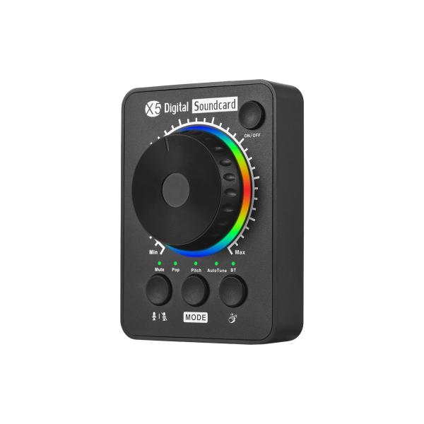 【商品概要】【プロフェッショナルなライブ放送サウンドカード】: このライブ放送サウンドカードはプロ向けに設計されており、ライブストリームにサウンドを提供します。BT 音楽入力伴奏をサポートしているため、ライブ放送にバックグラウンドミュージッ...