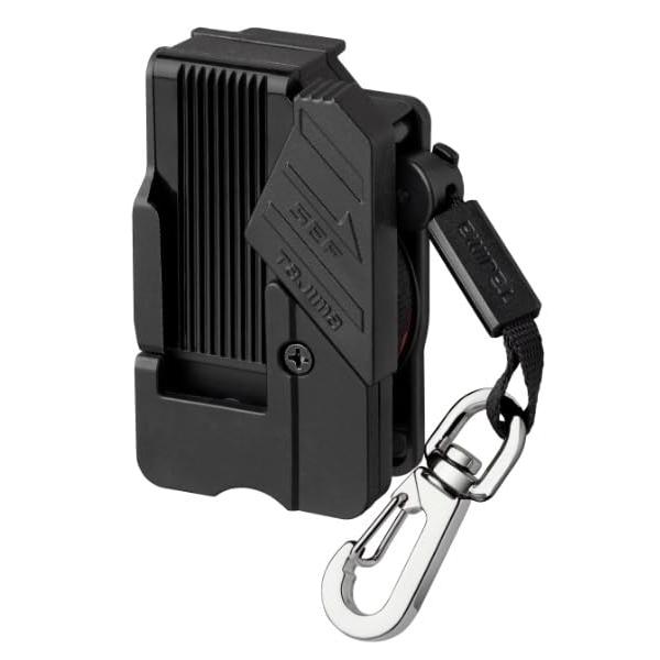 【商品概要】細かい作業なしで、安全ロープごと工具交換が可能　(表：セフホルダー　裏：セフフック)自動巻取り式の為、腰周りすっきり取付可能工具重量：1.0kg以下ロープ長：1,200mm　(ナイロン)※セフホルダーは別売となります【商品説明】...