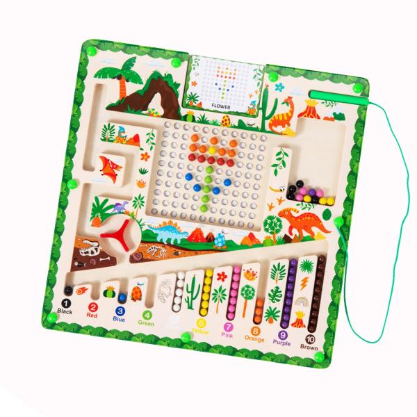 【商品概要】この磁気迷路には75個の異なる色の磁気ビーズがあり、子供たちは面白い恐竜のジャングルを経て多彩な磁気ビーズを色と数字に合わせる必要がある。この楽しいジャングルゲームコースから、子供たちはカウントやカラーマッチングを楽しく行うこと...