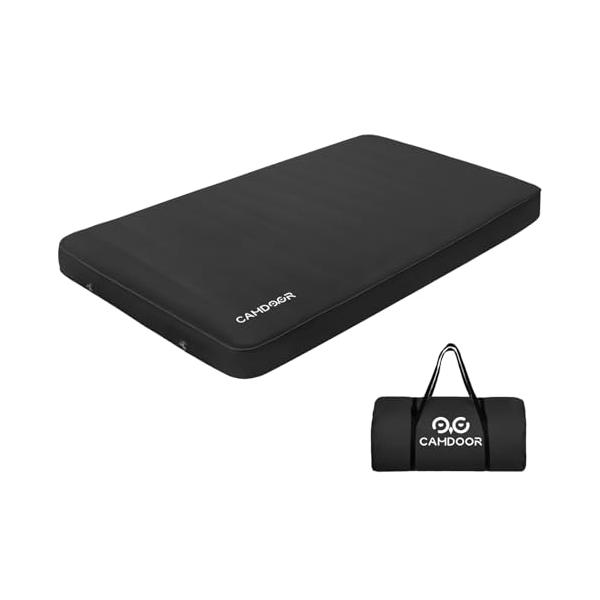 【商品概要】3つのメリット：?市販の他のインフレーターマットり幅が広く200*135cm特大サイズ！さまざまな寝姿勢を自由にすることができます。?90秒で自動的に膨らみ、30Dニット複合TPU高低温フィルムを採用し、お肌により快適な寝心地を...