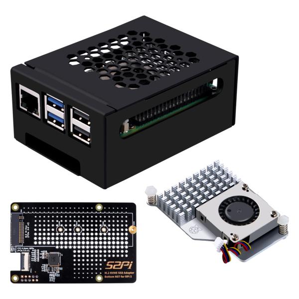 【商品概要】Pi 5に簡単にアクセス:GeeekPi N07メタルケースは、Raspberry Pi 5のUSB-C電源ジャック、マイクロHDMIポート、USBポート、イーサネットジャック、SDカードスロット、電源ボタンなどに簡単にアクセス...
