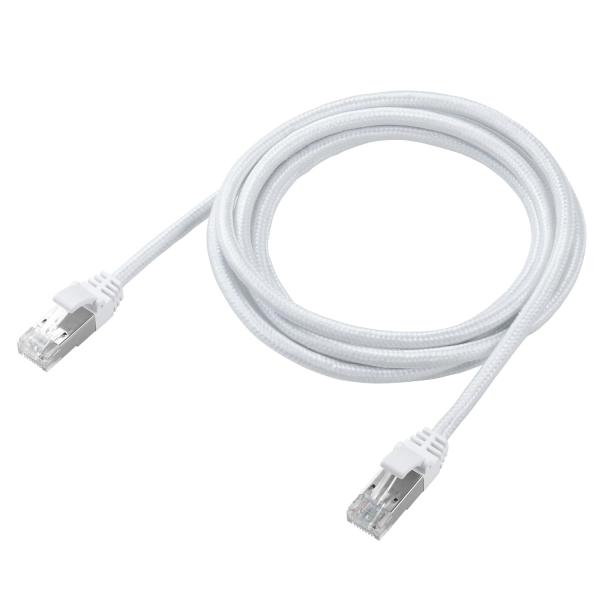 【商品概要】高速光通信に適した40ギガビットイーサネットの「40GBASE-T」に準拠した、Cat8準拠LANケーブルのメッシュタイプです。Cat6の8倍である2000MHzまでの高周波帯域まで対応し、ノイズ干渉にも強く、高速で安定したネッ...