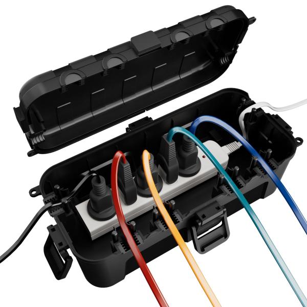 【商品概要】【アップグレードされたIP54防水設計】この新しい屋外用防水電気ボックスは、2つの取り外し可能なカバーを備えており、両方のケーブル入口に取り付けることで、防水性能をIP54等級まで高めます。ボックスを地面に水平または垂直に設置し...