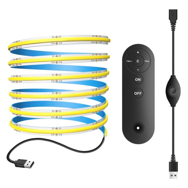 【商品概要】【DC5V USBリモコンに接続】 - 本製品は、パソコン等のUSB端子にケーブルを接続するだけでLEDの明かりを灯す事ができる、簡単接続のLEDライトです。 320LEDs/m，220LM/m，電力を節約しながら十分な明るさを...