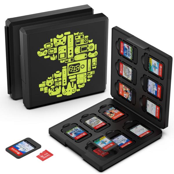 【商品概要】12枚カード収納: Nintendo Switchカード専用の収納ケースとして、12枚のゲームカードとMicro SDカード12枚収納できる便利な多機能カードケースです。対応機種: 主にSwitch/Switch Lite/ S...