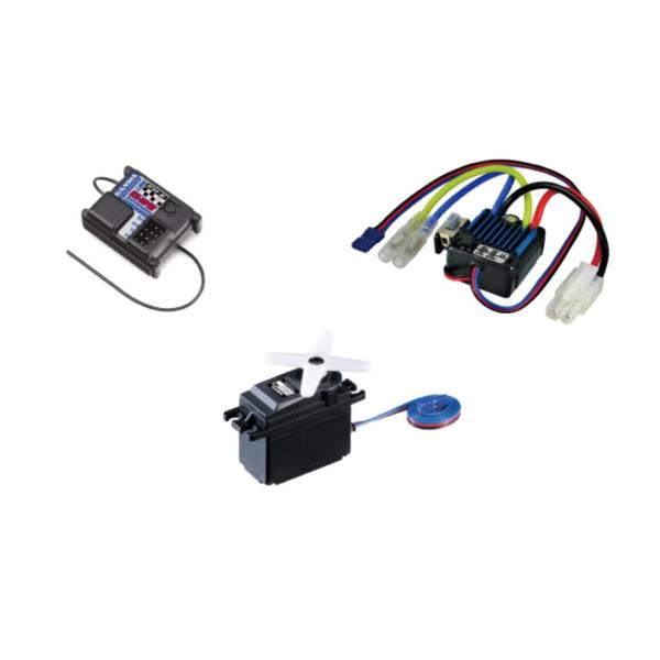 【商品概要】電動RCカー用:防水仕様受信機、ブラシモーター専用バック付きESC、スタンダードサーボのセットです。※このセットには送信機は含まれておりません。【商品説明】【商品詳細】ブランド：三和電子機器(SANWA)商品種別：おもちゃ商品名...
