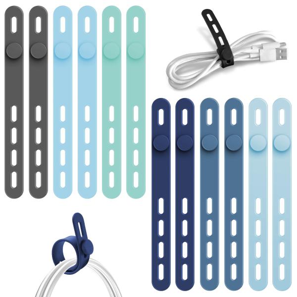 【商品概要】【万能ケーブルバンド】最新のゴム紐のデザインは多種な使い方を用意します。テレビ周りやごちゃごちゃしがちな車の中や工具収納など、幅広い場所で使うことができるのも特徴。【4穴調整可能】束ねる太さも比較的自由で、延長すればもっと便利に...