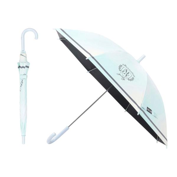 【商品概要】ポリエステル100％ 親骨:50cm 全長:約69cm 広げたサイズ:約86cm 重さ:約309gガーリーカジュアルブランド「ALGY」の子ども用長傘ですグラデーションカラーの愛らしいデザインにカレッジ調のロゴをあしらったトレン...