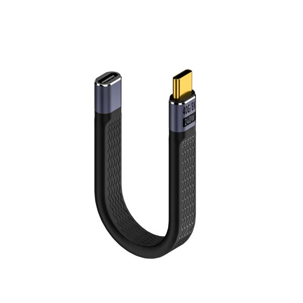 【商品概要】【40Gbpsデータ転送】USB Type C 充電ケーブル短いはusb-c 延長ケーブル40Gbpsのデータ同期転送をサポートし、超高速の大容量データ転送能力により、お気に入りの映画、音楽、そして完全なTV番組を数秒で転送でき...