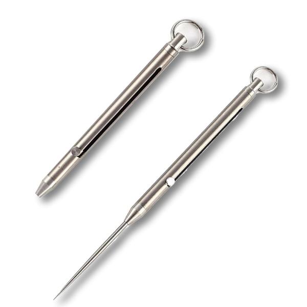 【商品概要】【安心安全なフィッシュピック】釣った魚を素早く締めるフィッシュピック。ワンタッチで針を出し入れでき、持ち運びにも安心。リールでベルトに装着すれば、すぐに使えてとっても便利です。【片手でらくらく収納】本体はコンパクトで軽く、ワンタ...