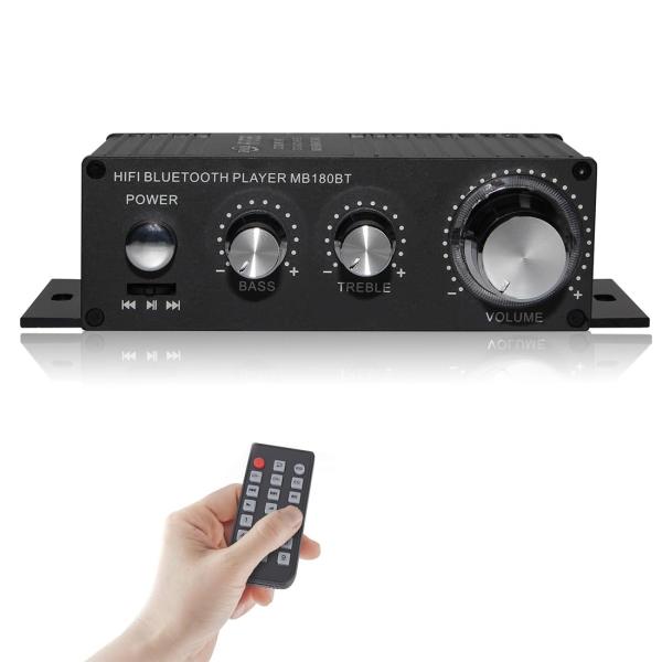 【商品概要】【ハイファイ音質】最高の音の明瞭さと豊かさを求めるオーディオファンのために設計された当社の HIFI Bluetooth オーディオアンプで、優れたオーディオを体験してください。 澄み切った高音、深みのある低音、バランスの取れた...