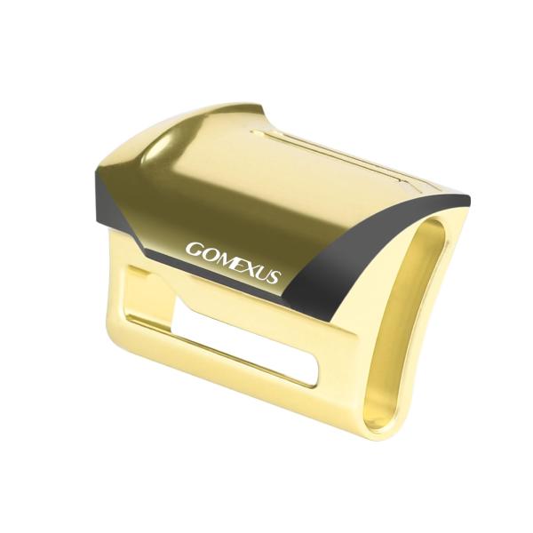 【商品概要】【カルカッタコンクエスト】 サイズ情報:幅　23.5mm、奥行　11.9mm、材質　アルミ合金、重量3.9g【省力設計】人間工学に基づいた形状で、力を入れやすく操作性アップ【滑り止め強化】滑り止めデザイン加工で濡れた手でもしっか...