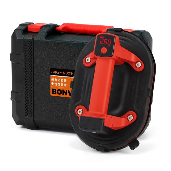 【商品概要】【楕円形吸盤】狭い面にもしっかり吸着165×245mmの楕円形状。厚さ9mmのソフトゴム底盤が、軽い凹凸面や曲面にも密着します。【260kg耐荷重】垂直260kg/水平220kg対応。吸力低下時は自動で再吸着するため、落下リスク...