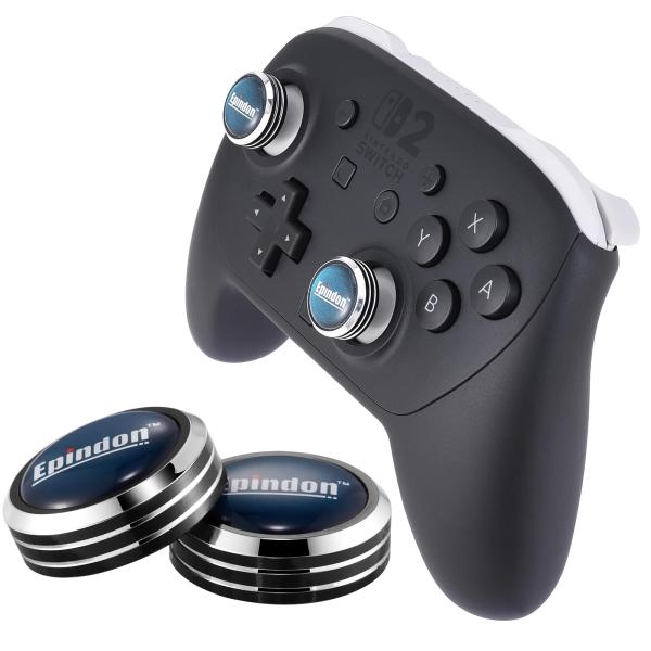 【商品概要】プロコン 2 専用フリークです。見た目と操作性向上。メタルの厚重感となめらかなグリップ感で快適に操作できます；また、天面の繊細な触感でよりスムーズな動きに、センシティビティーアップ。質感も手触り心地も良く、指を吸い付くような感じ...