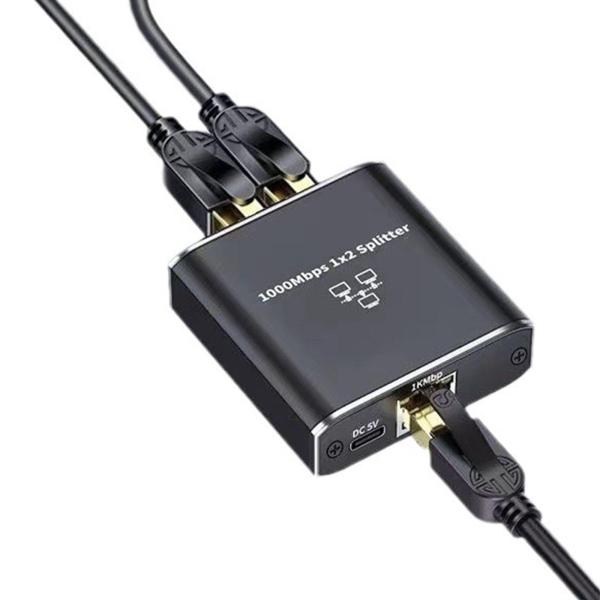【商品概要】ネットワークポートの不足を簡単に解決：ギガビットネットワークライン分線器として、埋め込みネットワークポートの1分2を実現でき、2台のコンピュータを同時にインターネットに接続させ、繰り返しネットワークケーブルを抜き差しする必要がな...