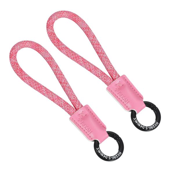 【商品概要】仕様: 素材: 金属、ナイロン、レザー; カラー: グレー; ロープの厚さ: 8mm/0.31インチ; ロープサイズ: 150mm/5.9インチ; リングの厚さ: 5mm/0.19インチ; 梱包リスト: 牛革キーチェーン2個利点...