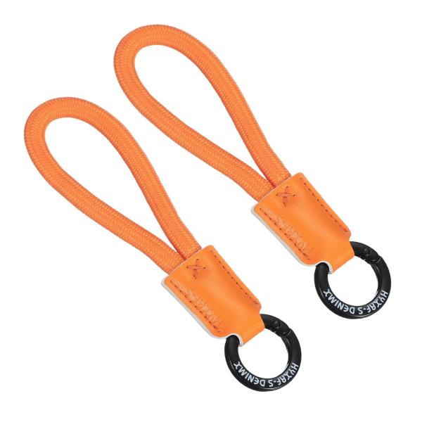 【商品概要】仕様: 素材: 金属、ナイロン、レザー; カラー: グレー; ロープの厚さ: 8mm/0.31インチ; ロープサイズ: 150mm/5.9インチ; リングの厚さ: 5mm/0.19インチ; 梱包リスト: 牛革キーチェーン2個利点...