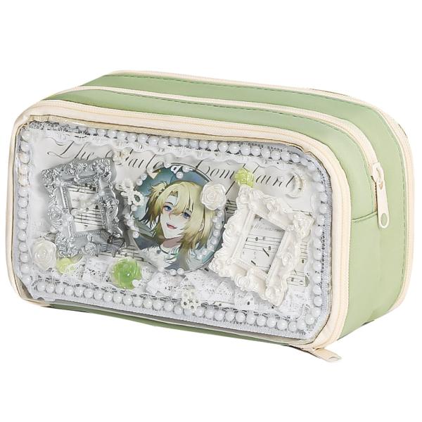 【商品概要】ＫＳＬＡＴ?サイズ（約）: 22*8*12cm　透明ポーチのデザインが「見せる」を楽しめます！推しのグッズや可愛い筆記用具を外から一目了然でき、いたペンケース（痛筆箱）として個性をアピールできます。?ＫＳＬＡＴ?12 層ストレー...